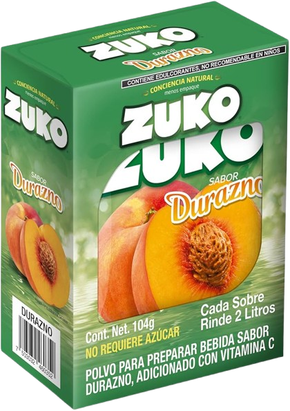 ZUKO SABOR DURAZNO 104g - Vicpac
